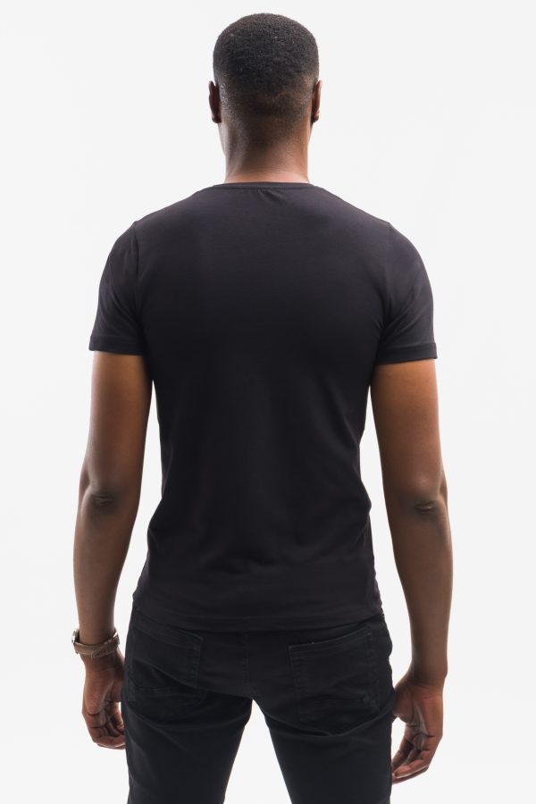 Men’s Black Rhinestone Tiger Graphic T-Shirt | Calvano Blue-Eye Tiger ...